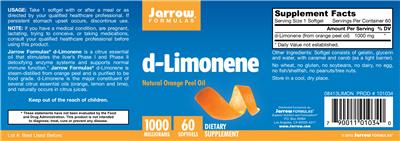 D-Limonene 1000 mg - Jarrow Formulas | Suppleroo